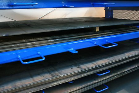 Roll Out Sheet Metal Rack | Roll Out Steel Storage Racks
