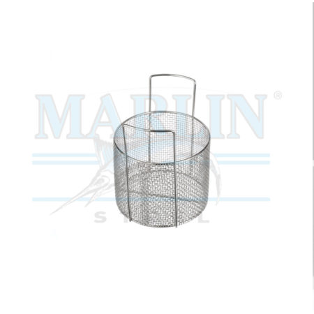 Round Wire Mesh Stainless Steel Basket for Material Handling