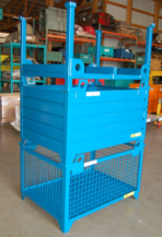 Stackable Steel Container with Open Sides | Stackable Cradle Rack ...