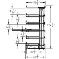 Crank Out Cantilever Rack | Warehouse Rack & Shelf