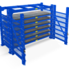 Roll Out Sheet Metal Rack | Roll Out Steel Storage Racks