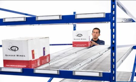 Carton Flow Cell System with Span Track Lanes