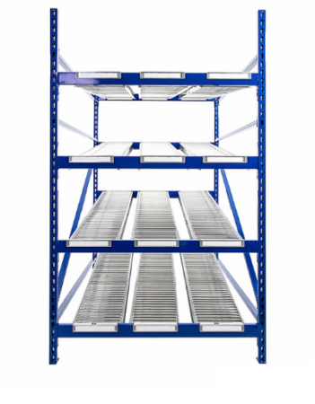 Carton Flow Cell System with Span Track Lanes