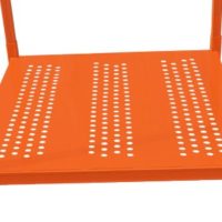 Stacking Pallet Racks with Perforated Steel Decking