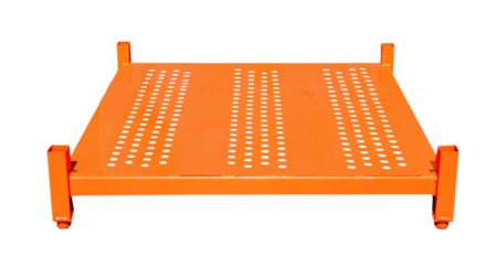 Stacking Pallet Racks with Perforated Steel Decking