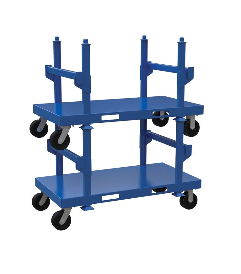 Material Cart | Stackable Two Shelf Material Cart