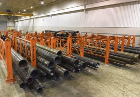 Industrial Stanchion Racks for Pipe Storage | Stanchion System