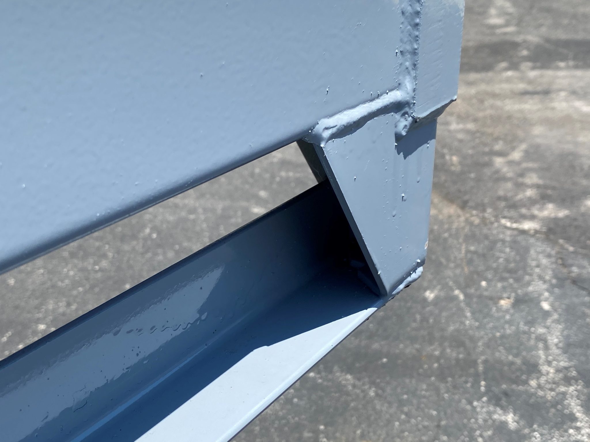 Stackable Corrugated Steel Containers with Steel Angle Runners