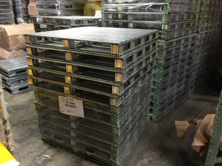 Metal Pallets | Heavy Duty, Stackable Galvanized Steel Pallets