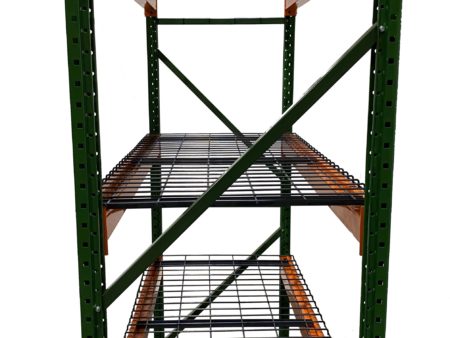 Teardrop Wide Span Storage Racks with Wire Mesh Decking