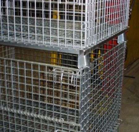 Industrial Wire Containers | Wire Stacking Baskets