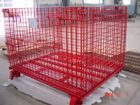 Custom Containers | Folding Wire Containers | Warehouse Rack and Shelf