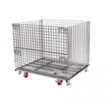 Collapsible Wire Containers with Casters