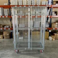 Mobile Wire Security Carts | Warehouse Rack and Shelf