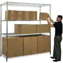 Chrome Wire Shelving Units | Warehouse Rack and Shelf