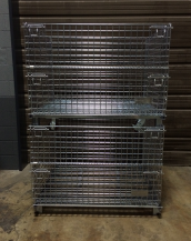 Wire Containers with Casters