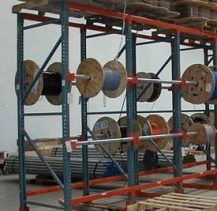 Cable Reel Rack | Pallet Rack Reel Holder