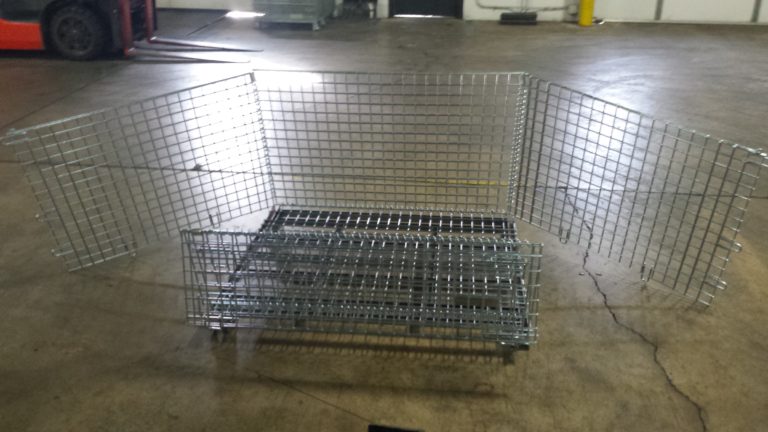 Collapsible Folding Wire Containers Save Space