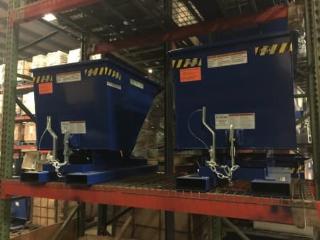 Self-Dumping Forklift Hoppers | Steel Waste Scrap Containers